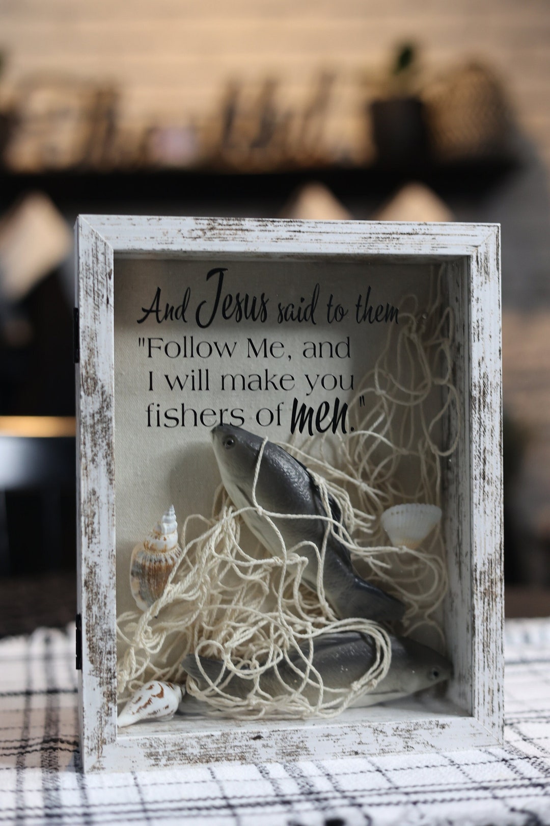 Shadow Box 8x10 Pictured Fishers of Men - Etsy