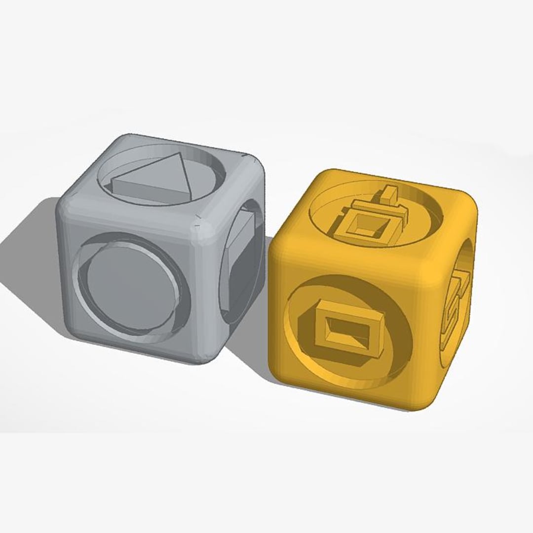 Coruscant Shift Sabacc Dice - Number Die & Suit Die - 3d Models - Etsy