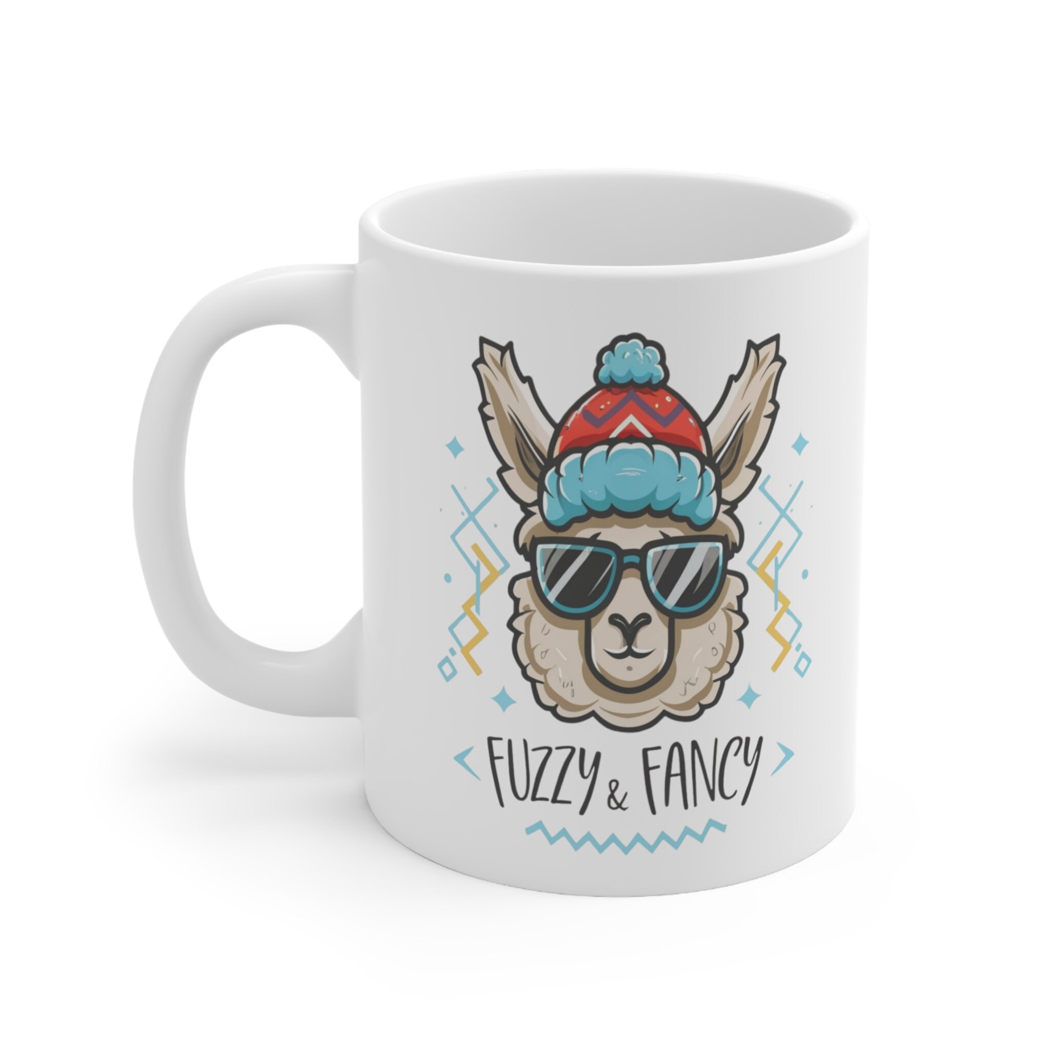 Fuzzy and Fancy Llama Mug, Llama Coffee Mug, Sassy Coffee Mug, Funny ...