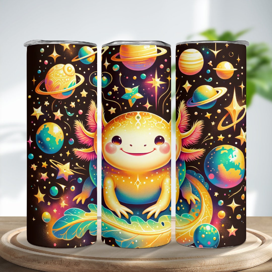Axolotl Celestial Stars Tumbler Wrap PNG - Etsy