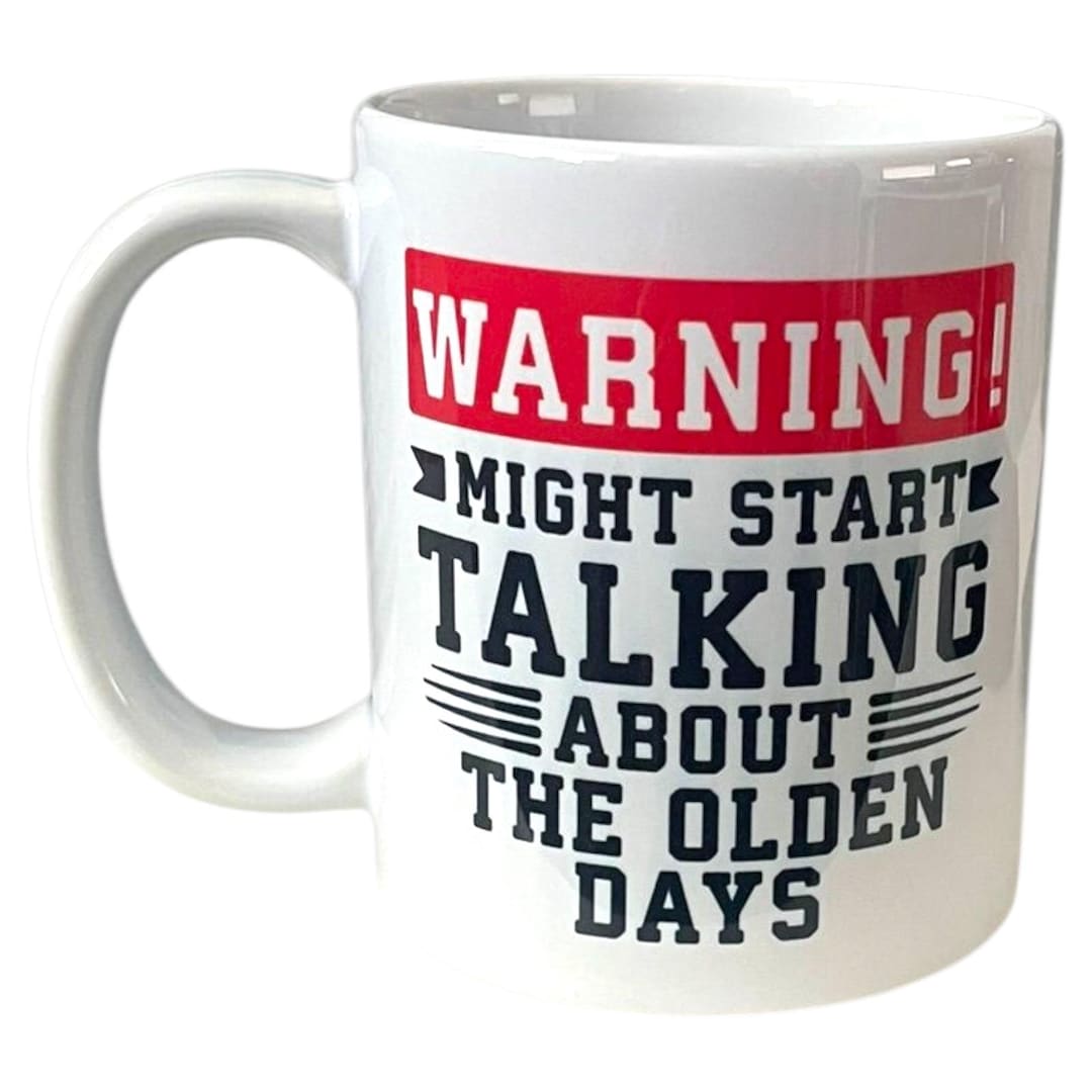 The Olden Days Fan Mug: Funny History Enthusiast Gift - Etsy