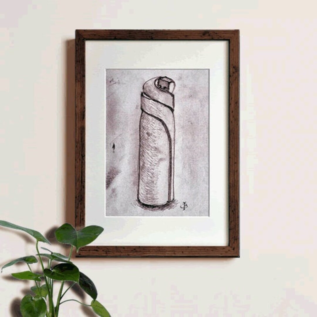 Framed A4 Print of 'hug', a Sketch for a Sculpture of Two Embracing ...