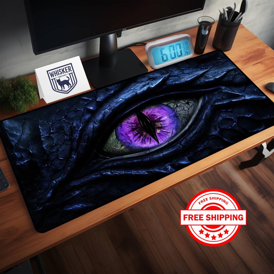 Purple Dragon Eye Desk Mat – Fantasy Gaming Mousepad - Etsy