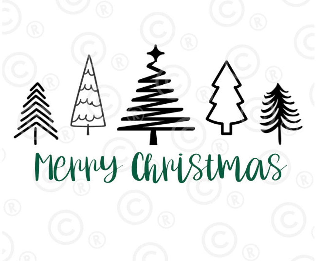Merry Christmas SVG & PNG Files - Etsy