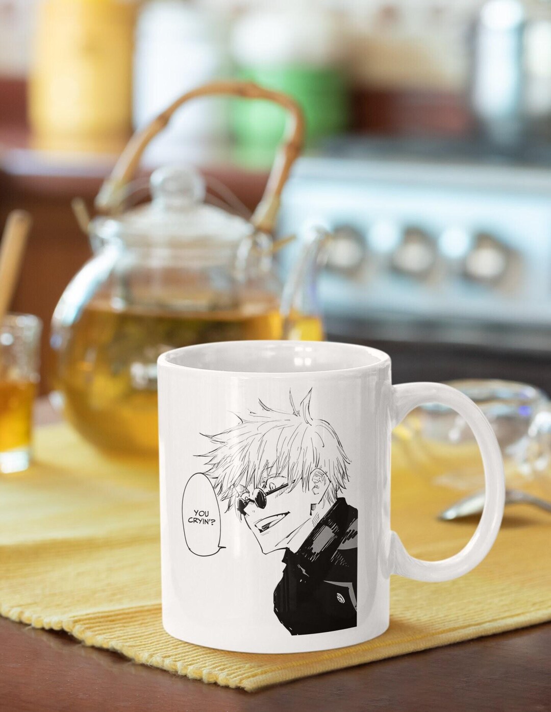 Jujutsu Kaisen - Gojo Satoru | Jjk | Ceramic Mug | 11 Oz | Sustainable ...