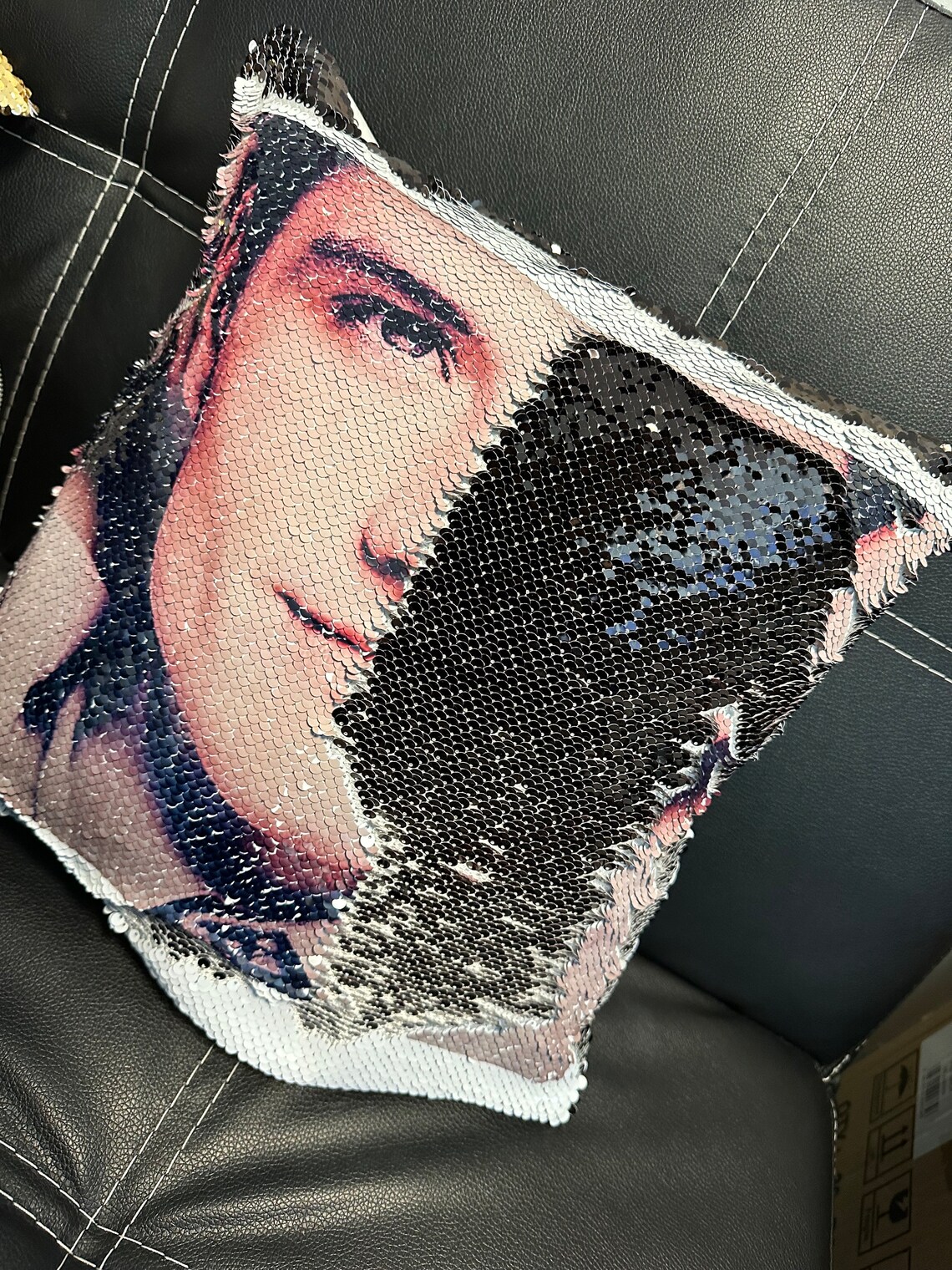 Josh Hutcherson Sequin Pillow | Home Decor | Pillow Case & Filling ...