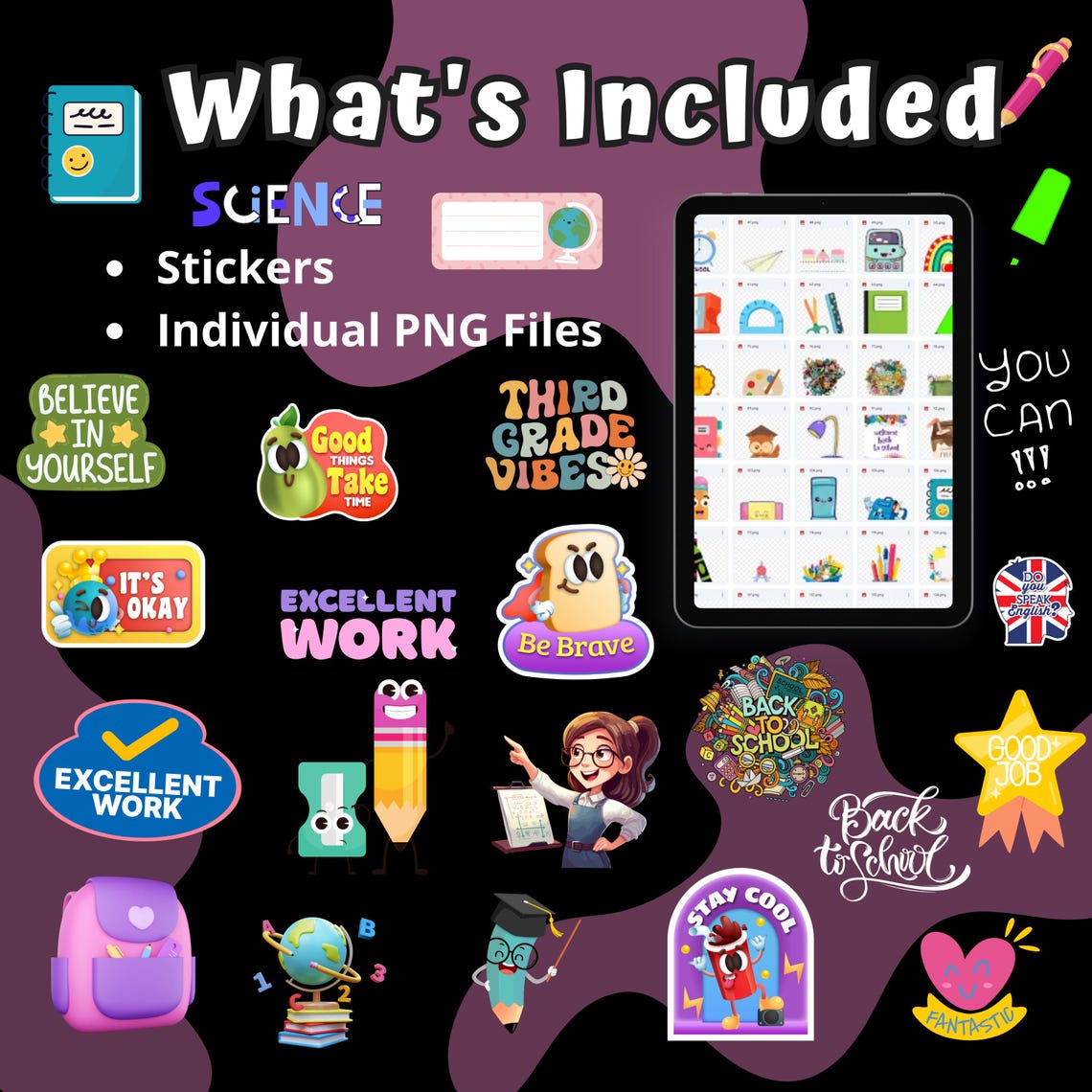 School Classroom Clip Art - Back to School Clipart- Cute Teacher ...