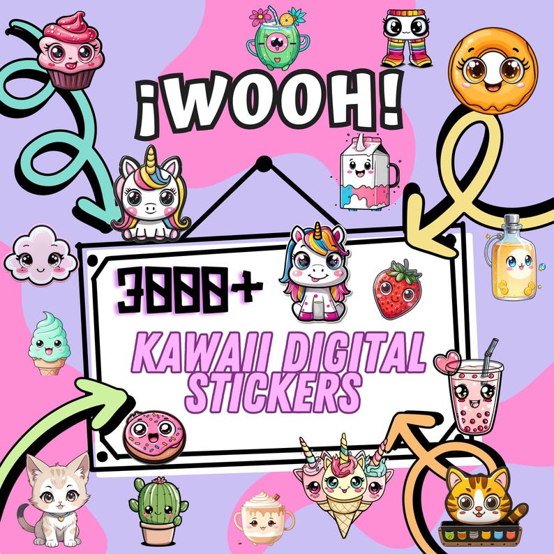 Kawaii Clipart Bundle Clipart Megabundle Instant Download Clipart ...