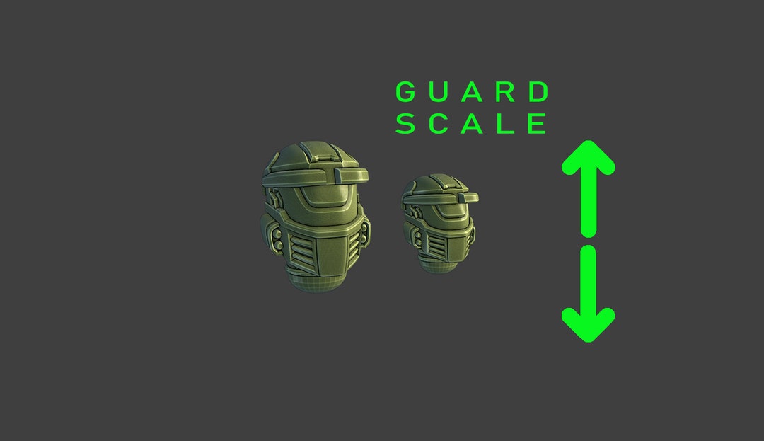 Guardsmen Spartan Mk4 Custom Helmets Scifi Miniature Tabletop Wargaming ...