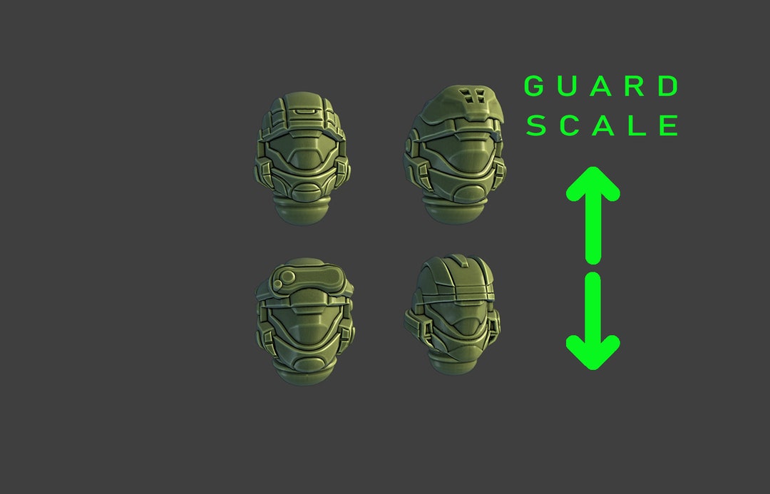 Guardsmen - ODST - Custom Helmets - Scifi Miniature Tabletop ...