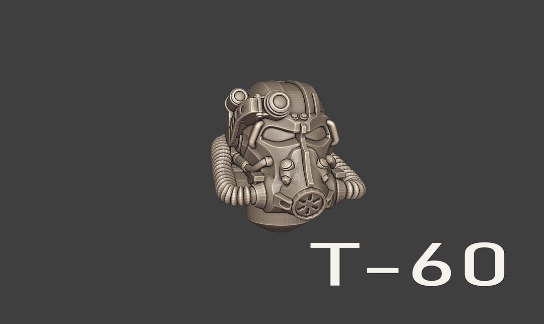 Space Knights T60 Power Armour Head Custom Helmets Scifi Miniature ...