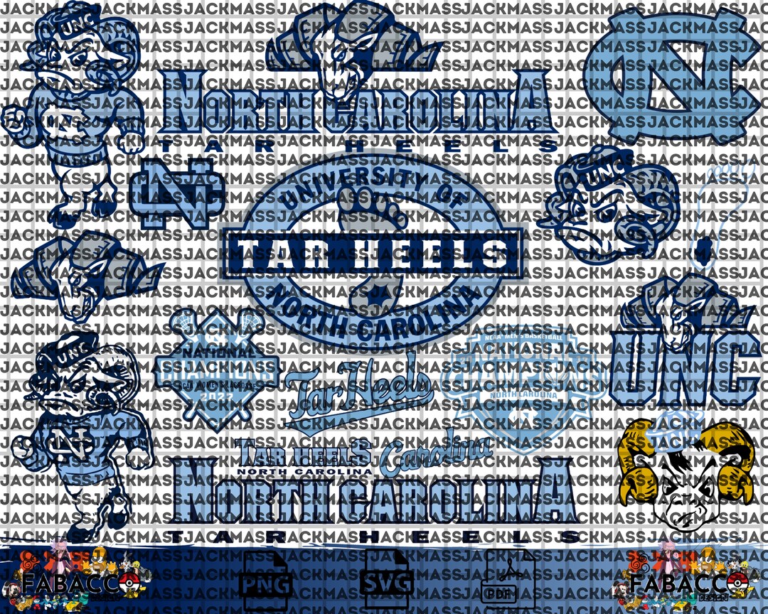 Tar Heels SVG, Basketball SVG, North Carolina, Football, UNC, Collage ...