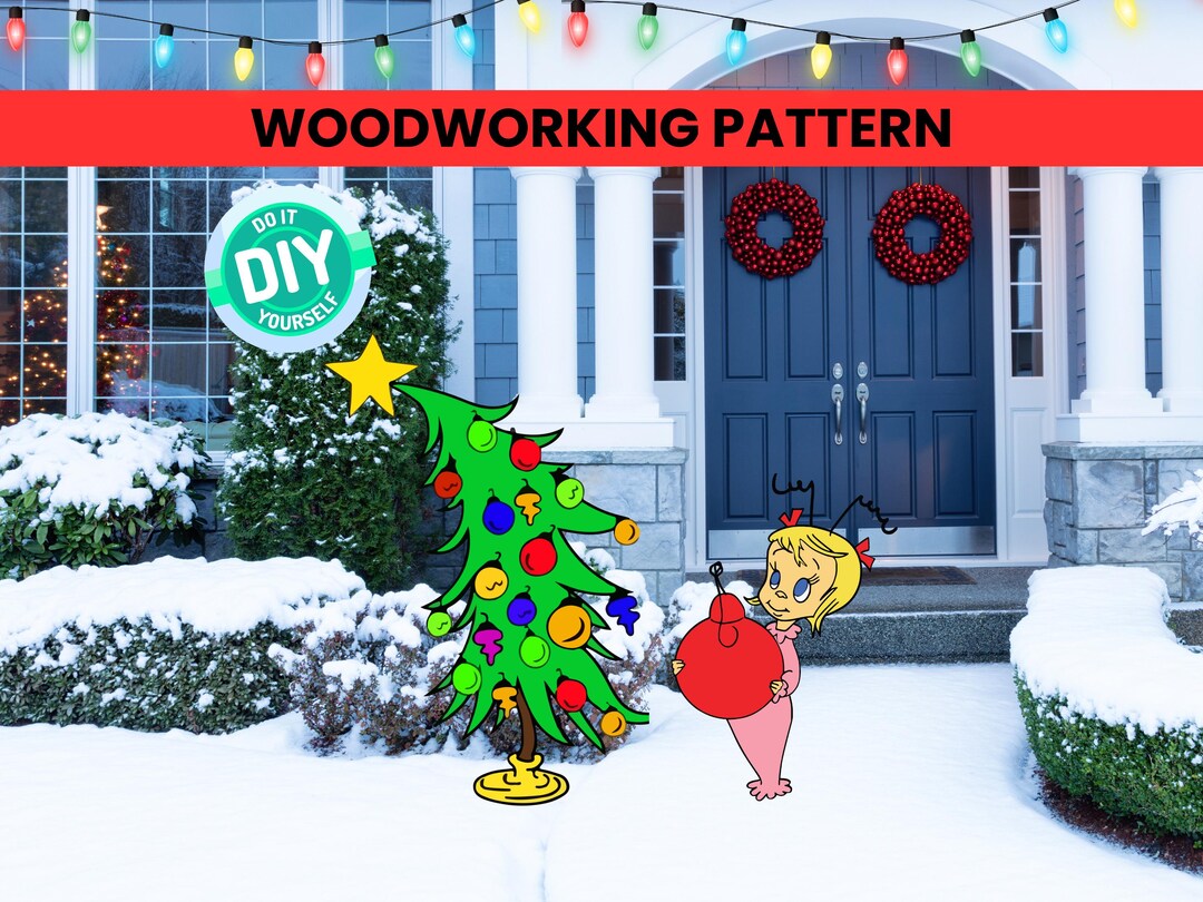 Cindy & Tree Woodworking Pattern | Whoville Christmas Yard Display ...