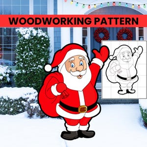 Santa Wood Cutout Pattern: Christmas Yard Art (digital Download) - Etsy