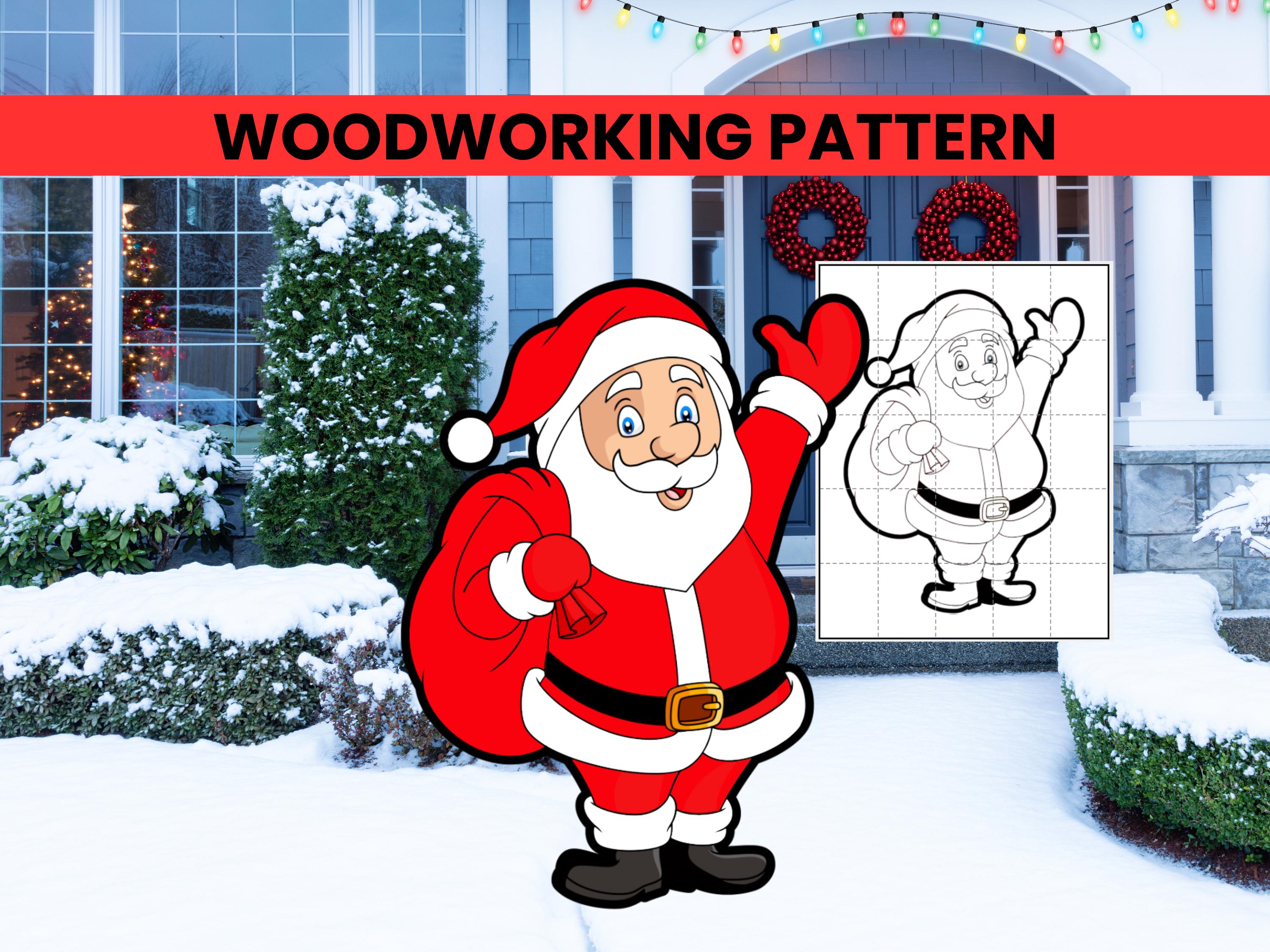 Santa Wood Cutout Pattern: Christmas Yard Art (digital Download) - Etsy