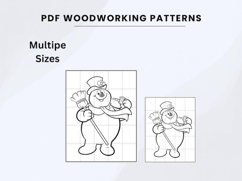 Frosty Snowman Pattern Frosty Woodworking Pattern Wood Cutout Template Christmas Decorations ...