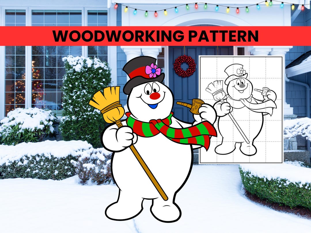 Frosty Snowman Pattern | Frosty Woodworking Pattern | Wood Cutout ...