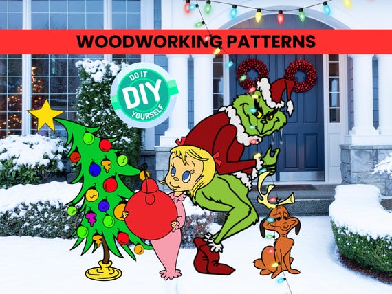 Grinch Plywood Patterns Plywood Grinch And Jack Cutouts 🎄💀merry