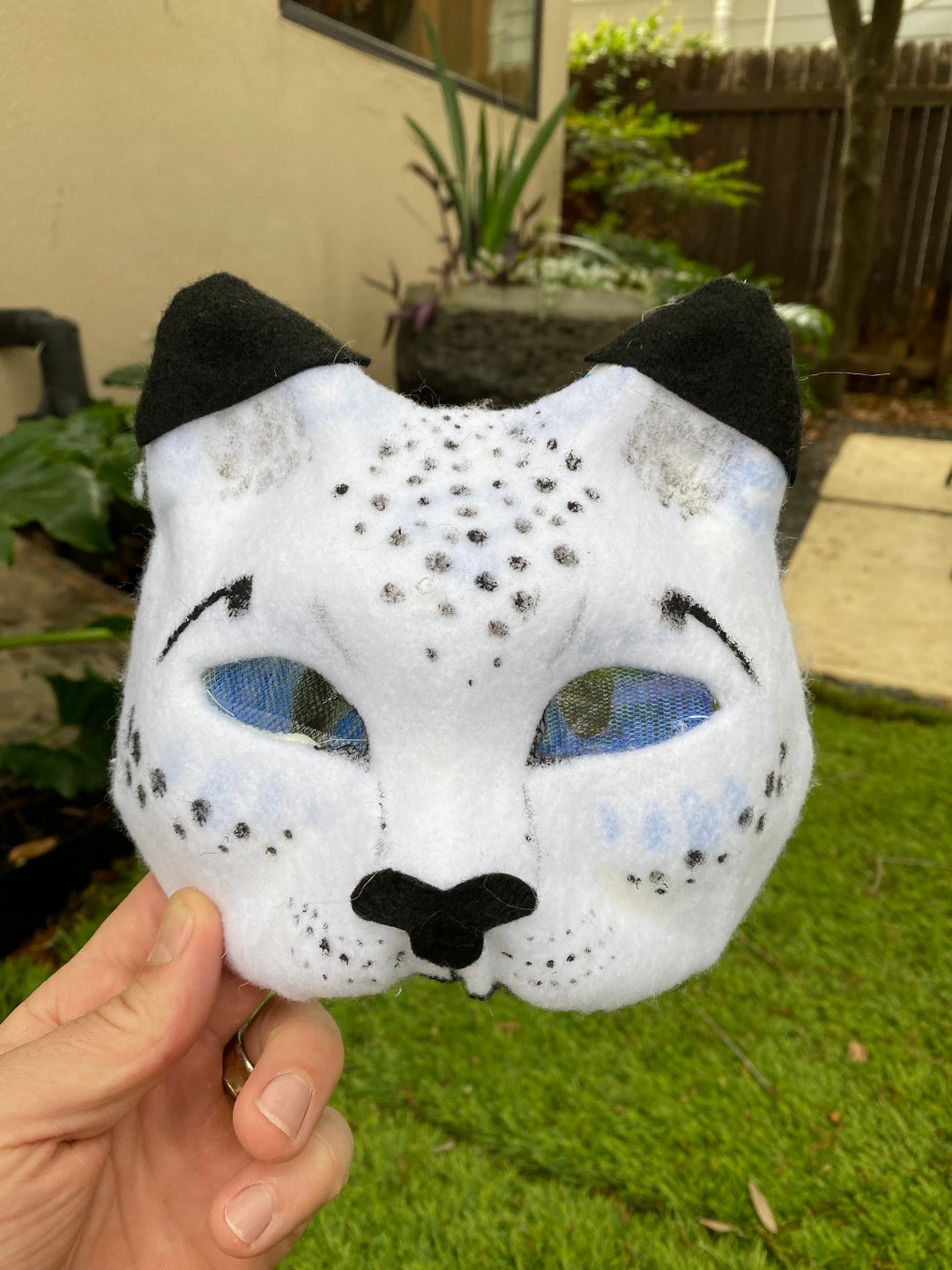 Snow Leopard Mask - Etsy