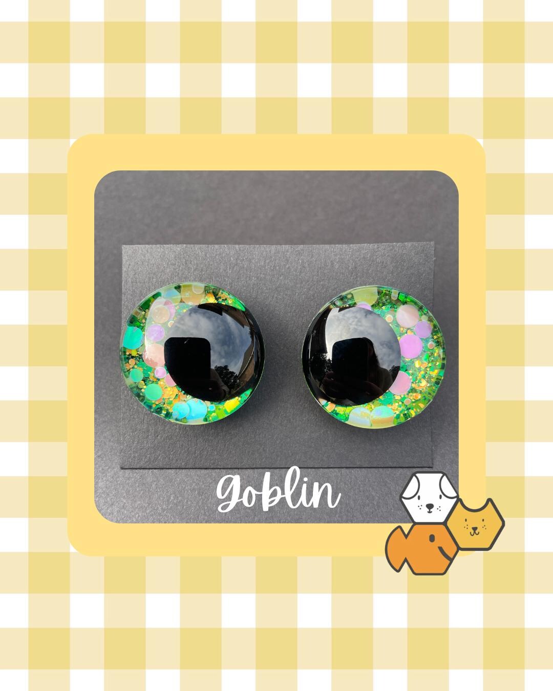 Hand Painted Safety Eyes- Goblin - Etsy