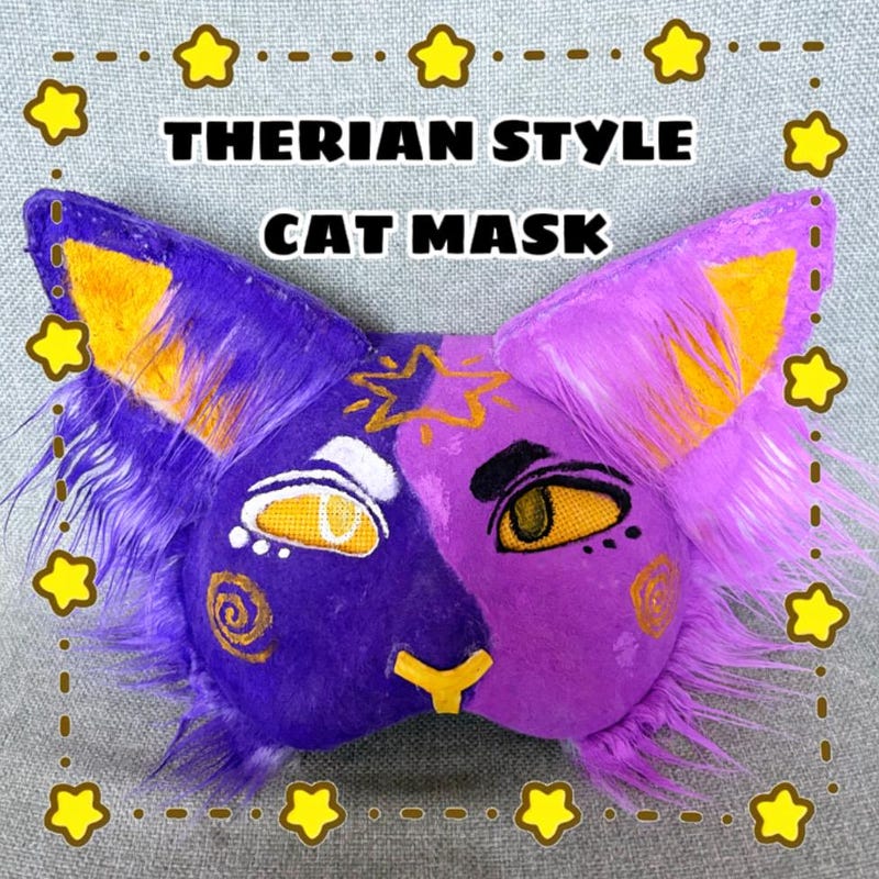 Therian Mask Alien Cat - Etsy