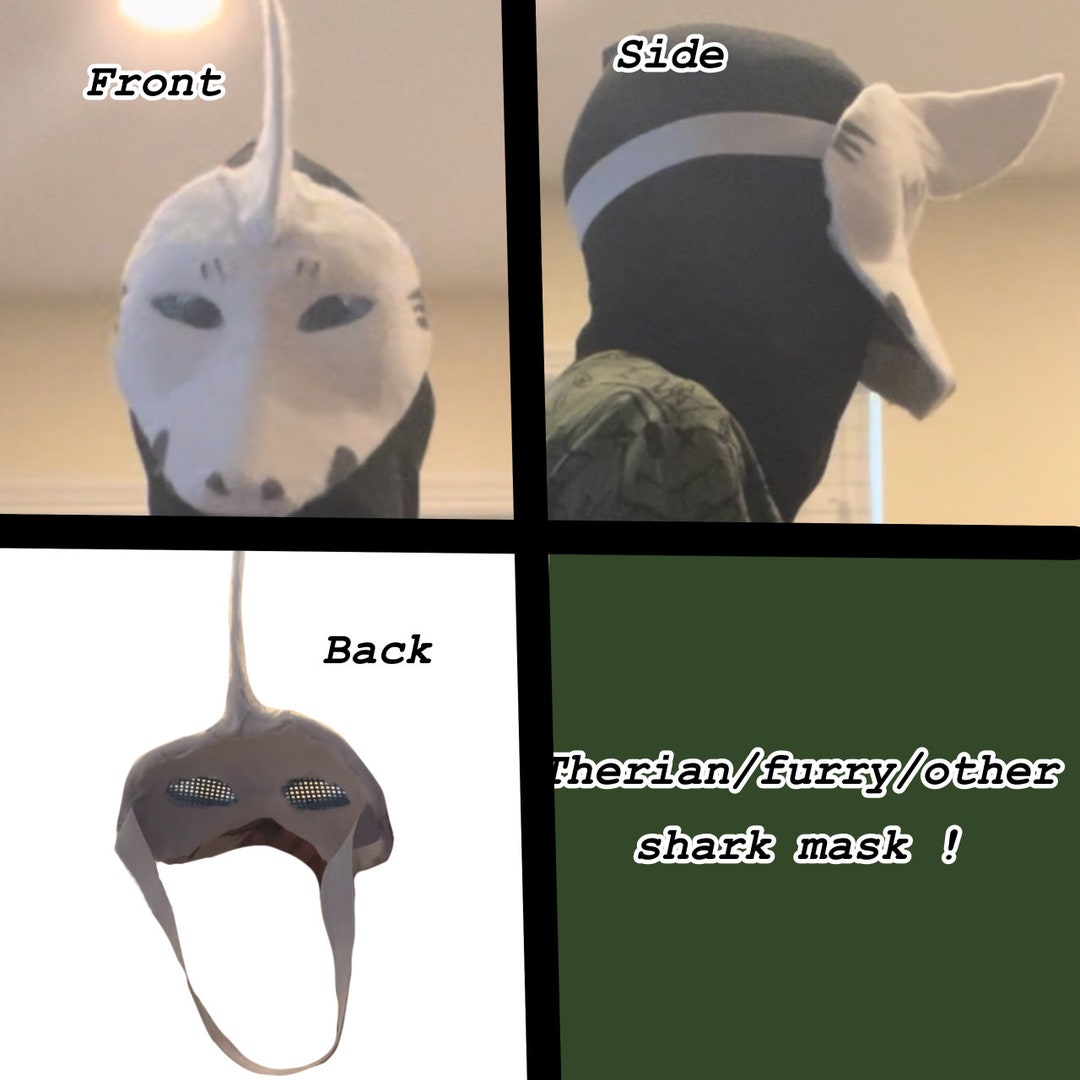 Therian/furry/other Shark Mask - Etsy