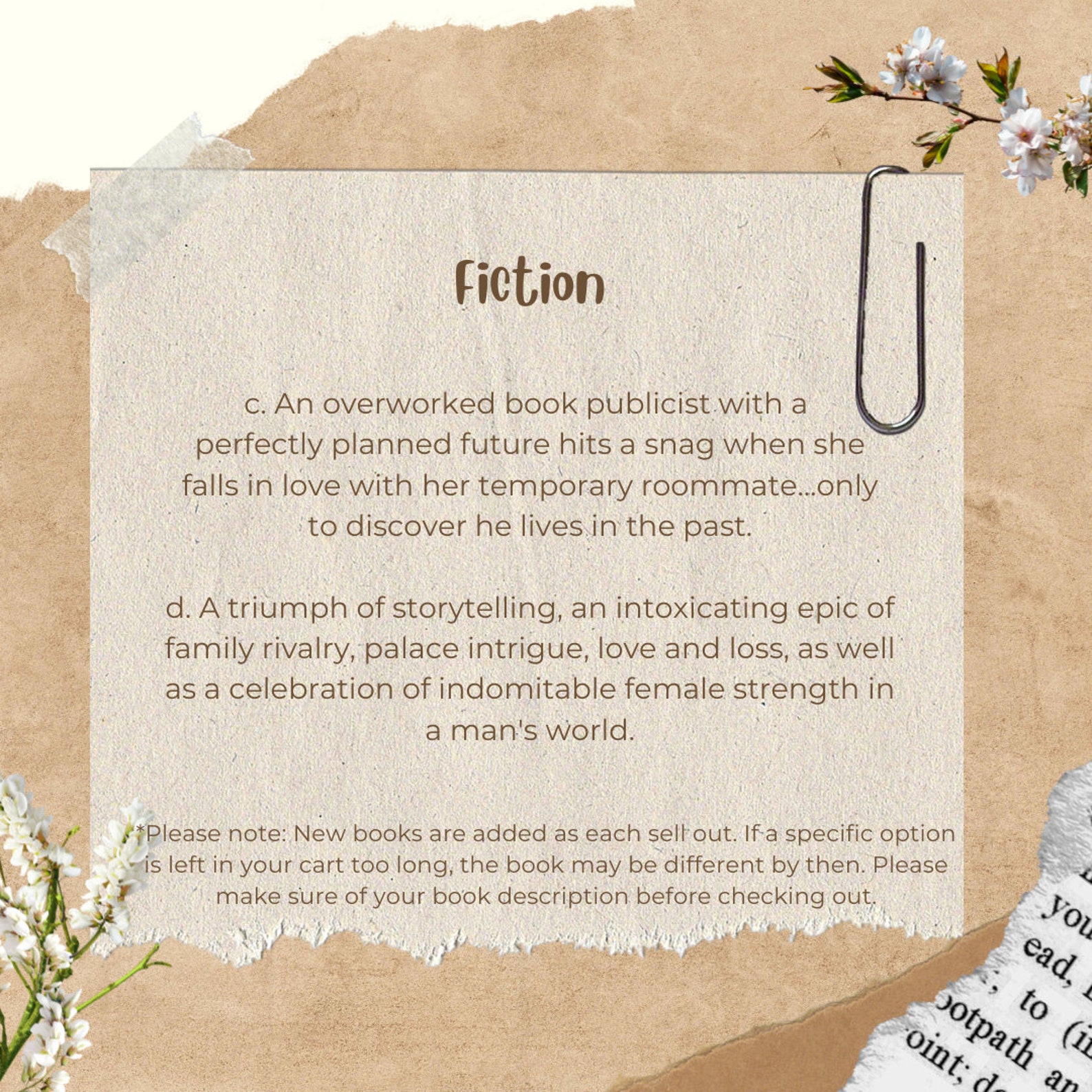 Fiction | Blind Date With a Book | Best Gift for Reader | Book Lover ...