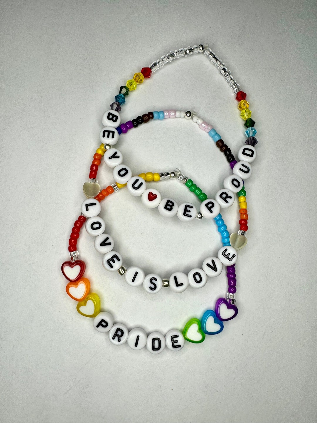 Pride Collection Beaded Bracelets - Pride - Pride Month - Love is Love ...