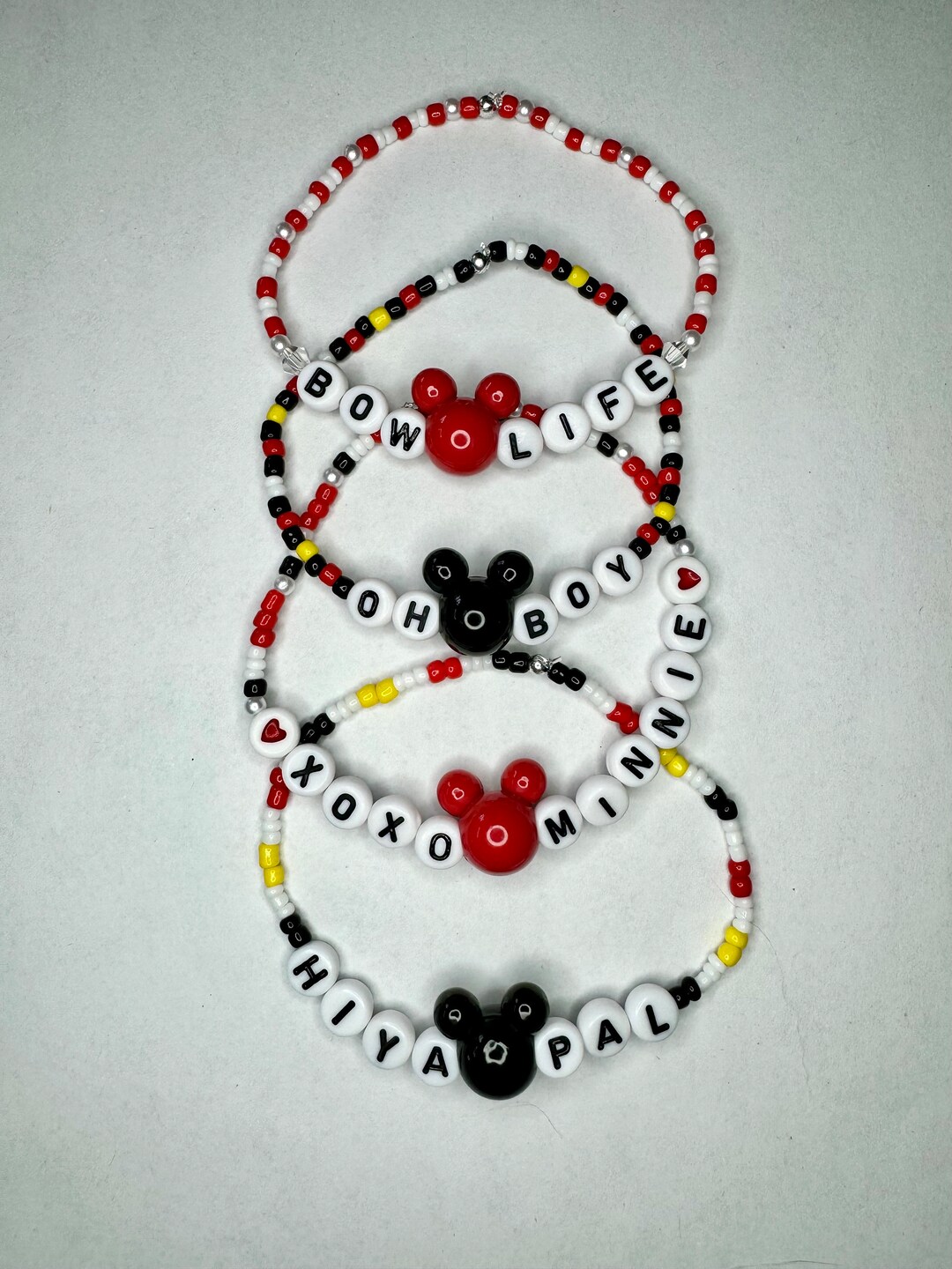 Mickey and Minnie | Dynamic Duo Collection Beaded Bracelets - Disney ...