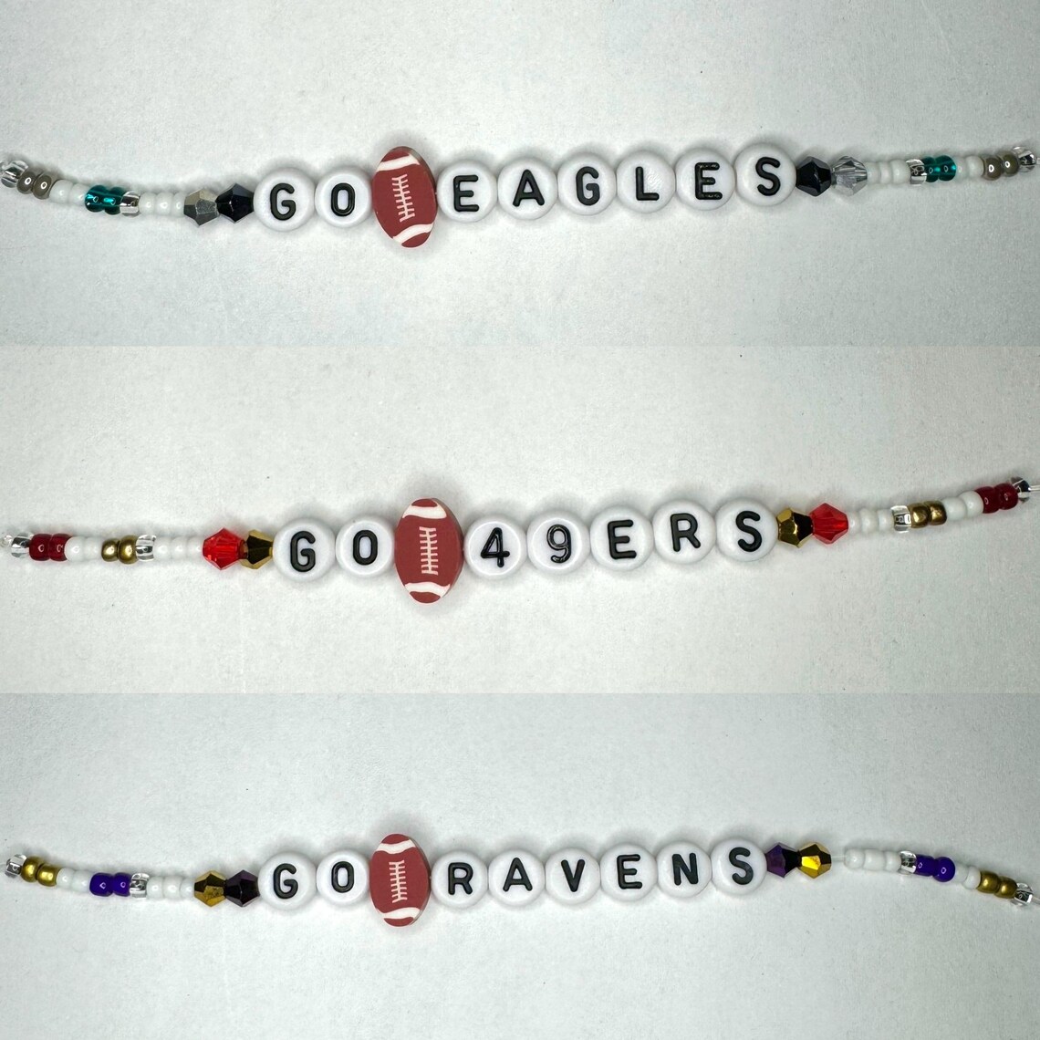 TOUCHDOWN Collection | NFL Football Teams Beaded Bracelets - Football ...