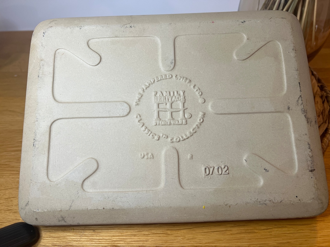 Vintage Pampered Chef Family Heritage Stoneware Toaster Oven Small Bar ...
