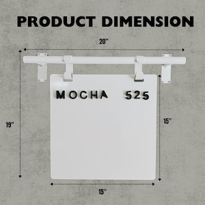 Wall Mounted Metal Menu Sign: Cafe Bar Magnetic Chalkboard - Etsy