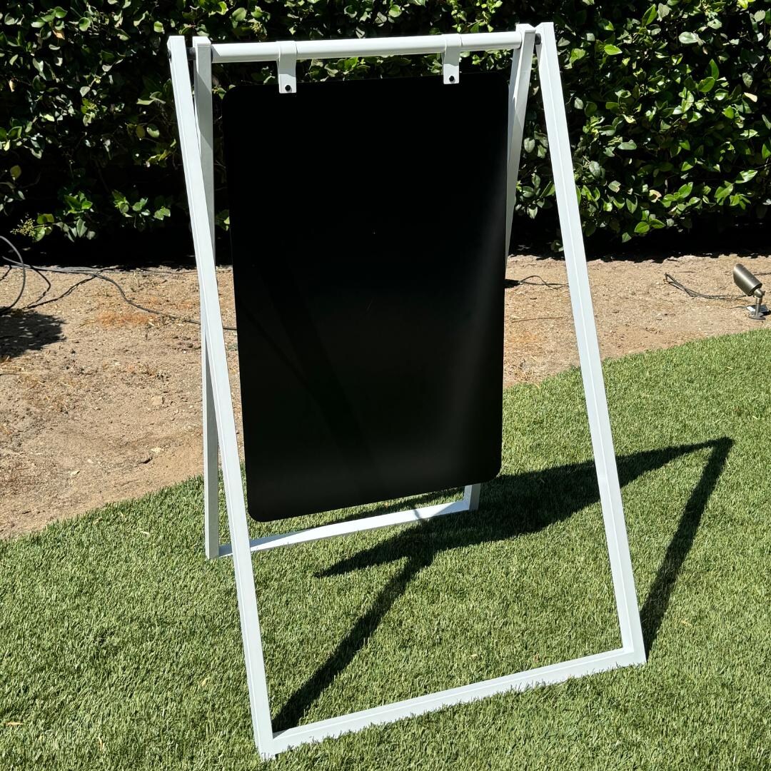 Large Metal Magnetic A Frame Sign, Chalkboard 24x38 Minimalist Metal ...