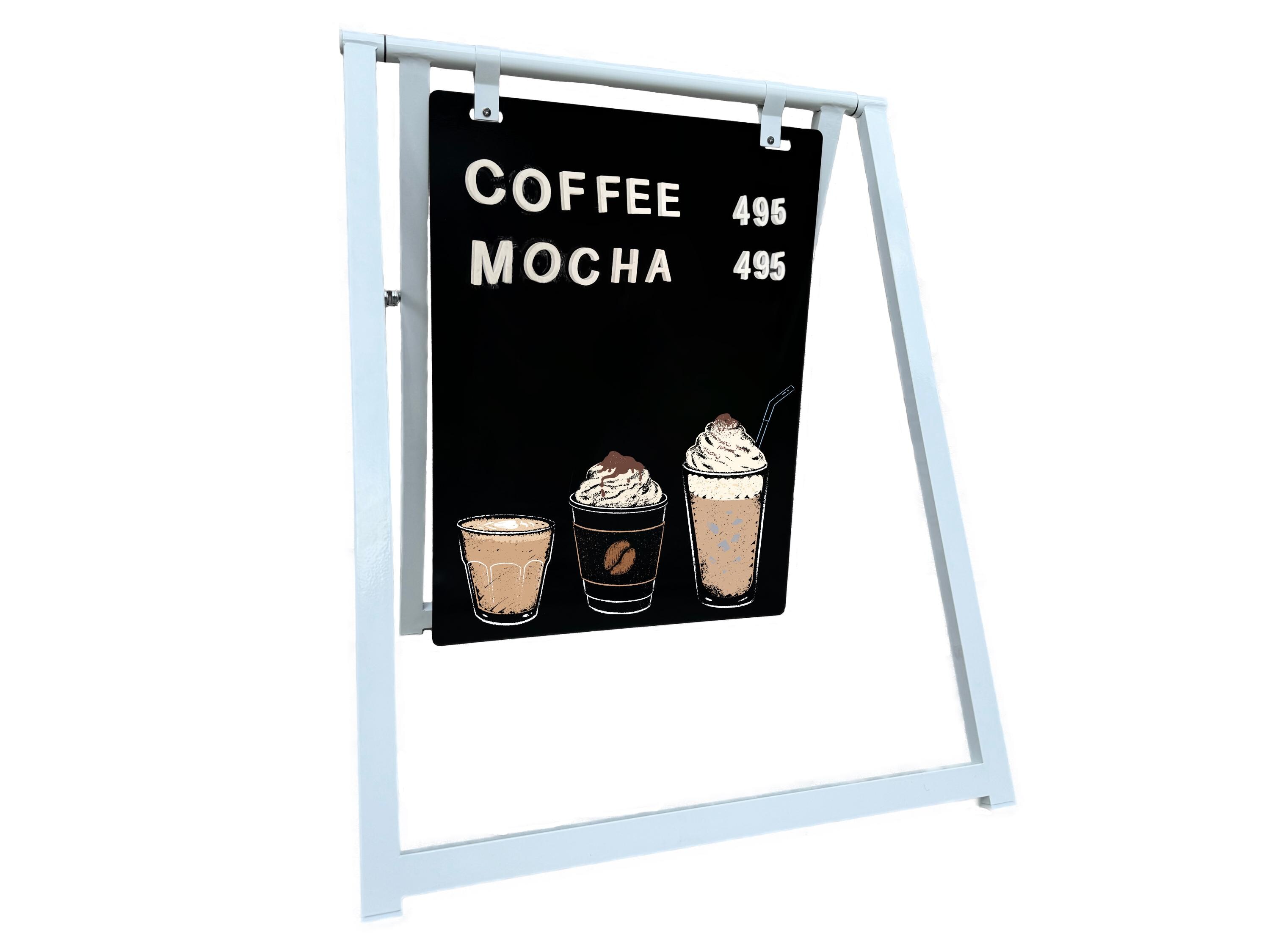 Magnetic Chalkboard Metal A Frame Sign, 24x30 Minimalist Sidewalk Sign ...