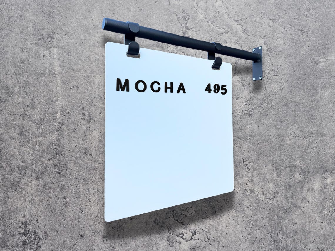 Metal Chalkboard Blade Sign: Wall Hanging Cafe Sign - Etsy
