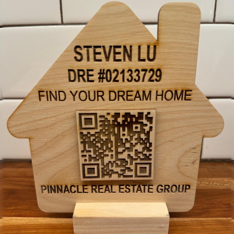 Custom QR Code Sign, Realtor Sign, Personalized Marketing Sign, Realtor ...