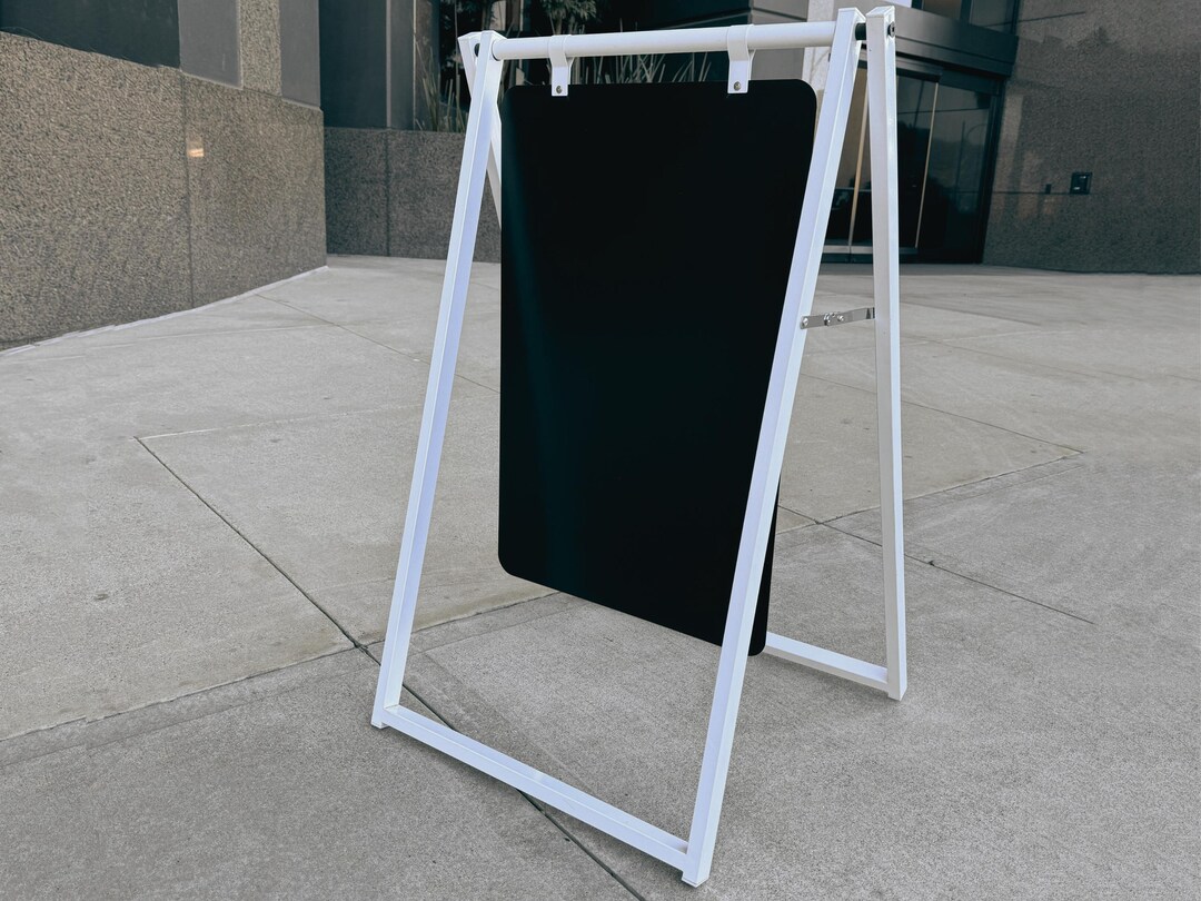 Large Metal Magnetic A Frame Sign, Chalkboard 24x38 Minimalist Metal ...