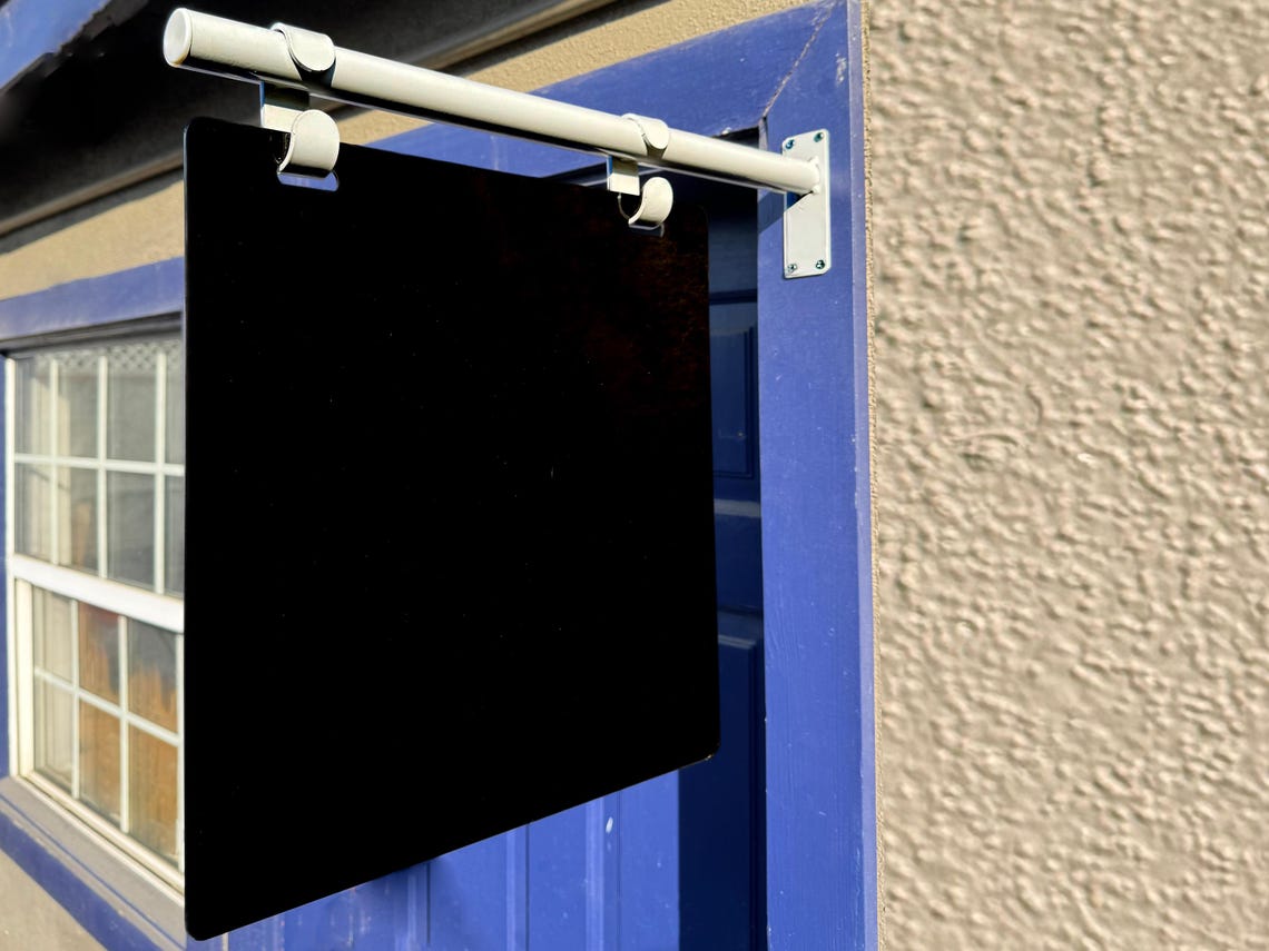 Metal Chalkboard Blade Sign: Wall Hanging Cafe Sign - Etsy