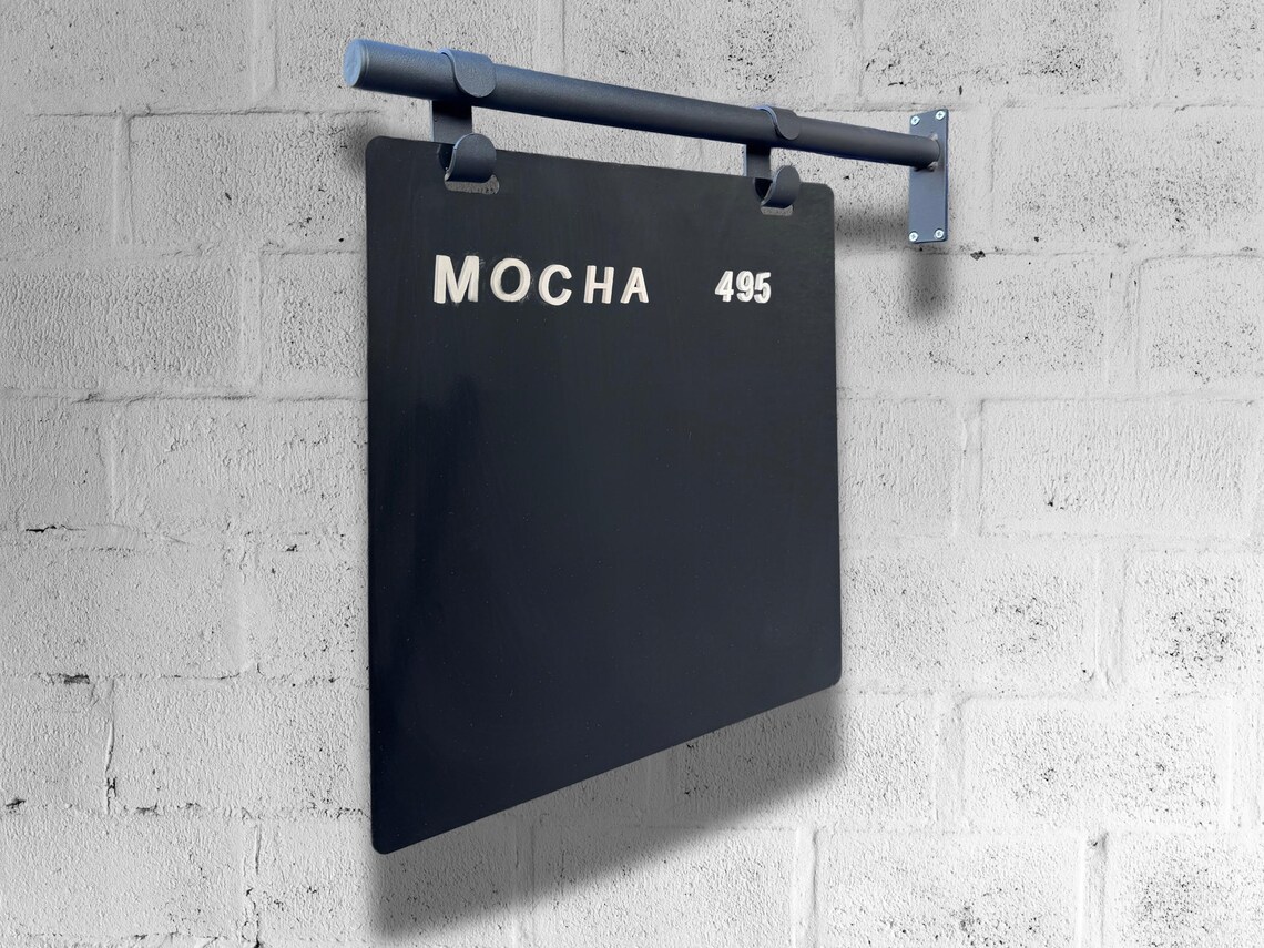 Metal Chalkboard Blade Sign: Wall Hanging Cafe Sign - Etsy
