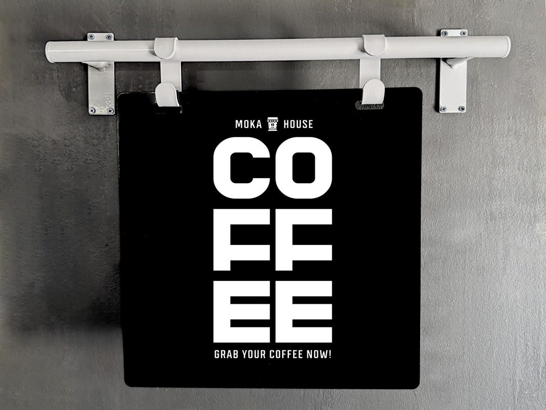 Custom Cafe Menu Sign: Metal or Acrylic Hanging Display - Etsy