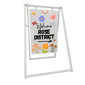 Magnetic Metal Chalkboard A-frame Sign: 24x38 Minimalist Sidewalk ...