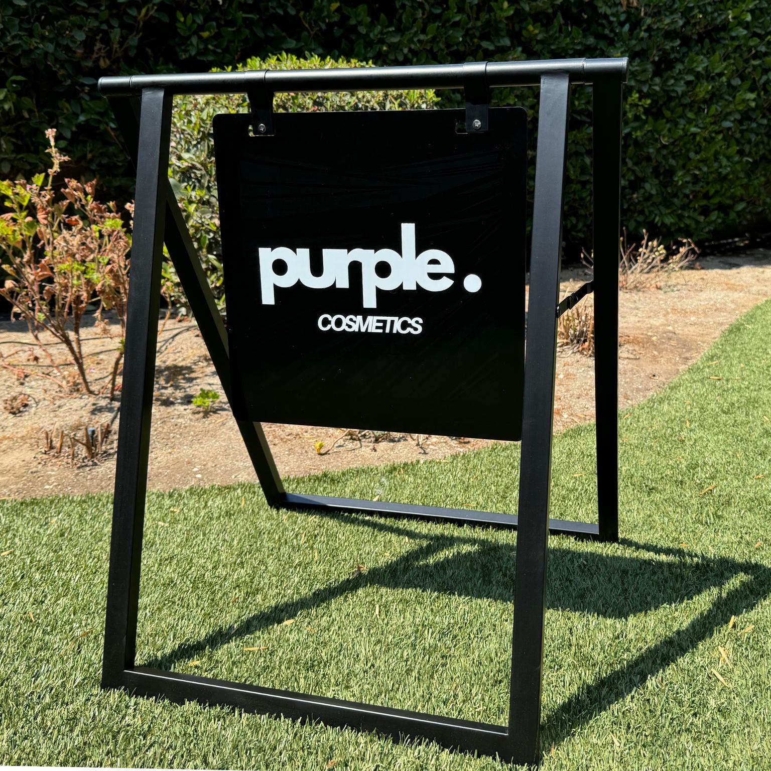 Metal A Frame Sign, Minimalist Custom Sidewalk Sign, Printed Logo A ...