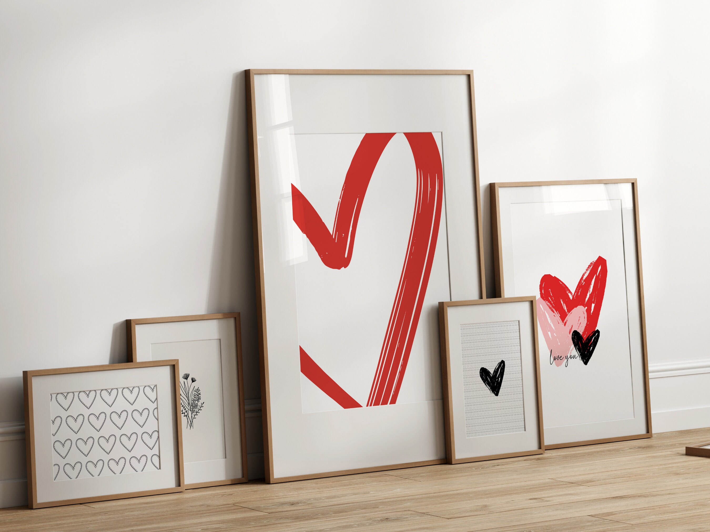 Valentines Day Art Mega Bundle, Printable Wall Art, Valentine Wall Art ...