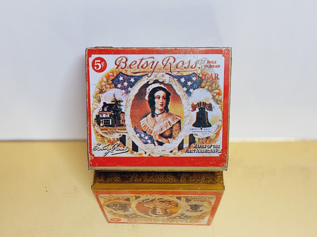 Restored Vintage Betsy Ross Metal Tin - Etsy