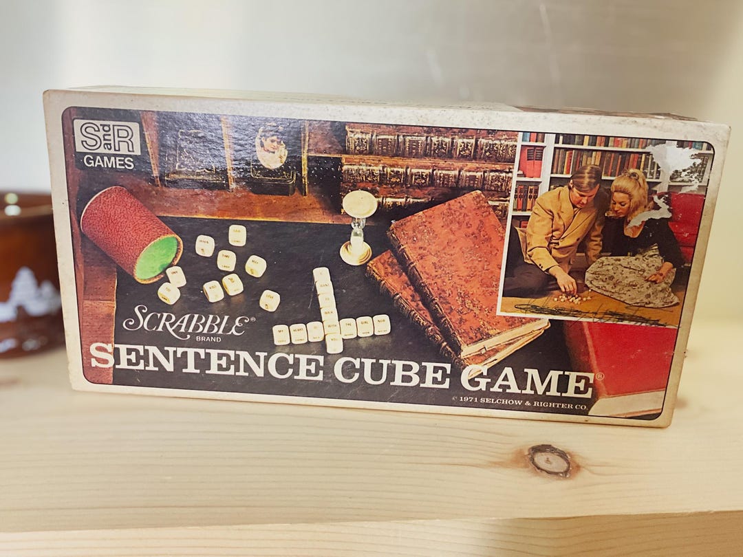 Restored Vintage “scrabble Sentence Cube” Board Game by S&R - Etsy
