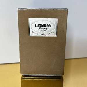 Vintage Congress Playing Card Deck - Etsy