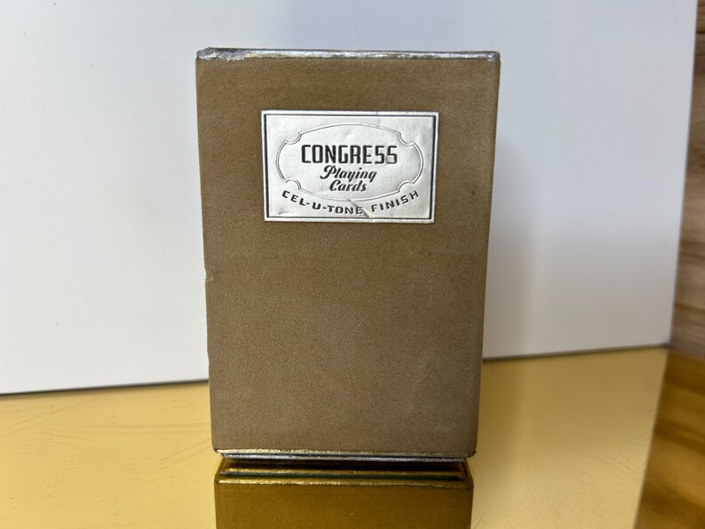 Vintage Congress Playing Card Deck - Etsy
