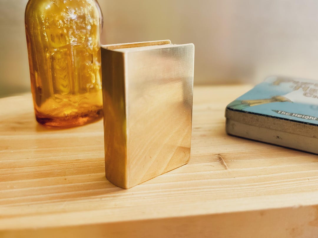 Restored Vintage Tiny Brass Matchbox Holder - Etsy