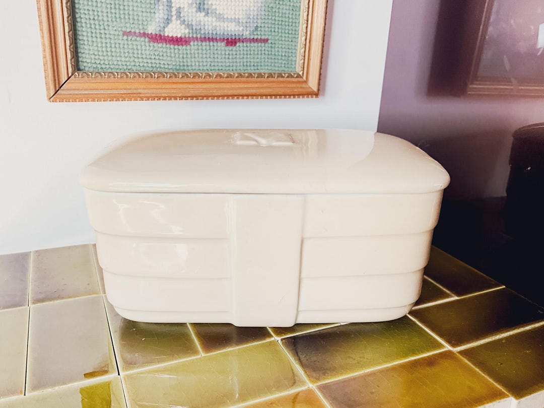 Restored Vintage 1940’s Hot Point Fridge Storage Dish in Elegant Ivory ...
