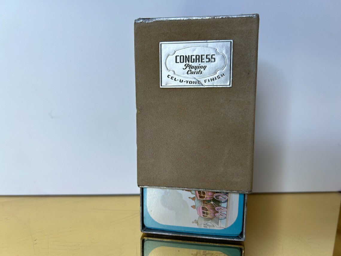 Vintage Congress Playing Card Deck - Etsy